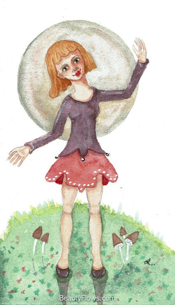 Little Missy Smile Inspiring Original Art OOAK Watercolor - Etsy