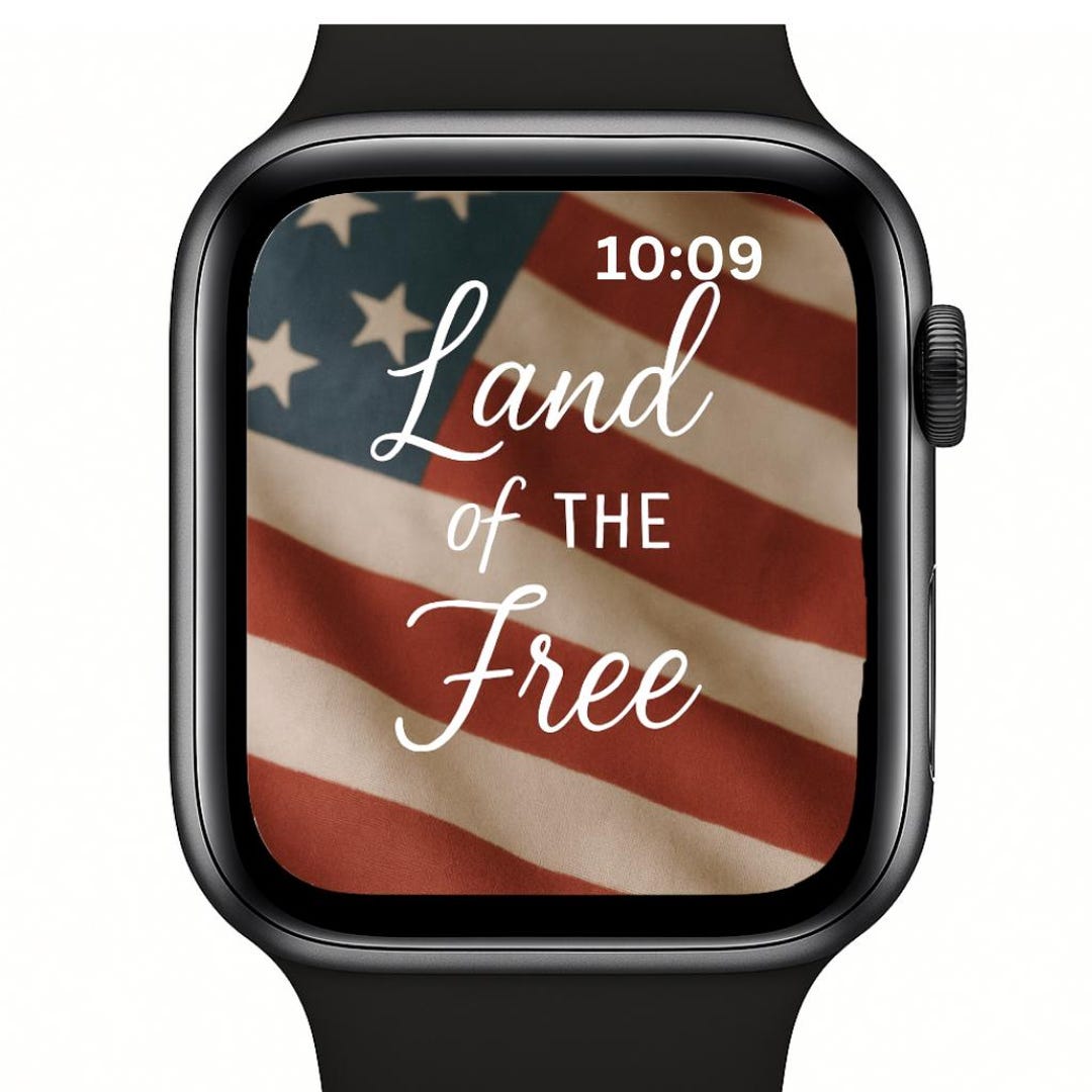 4th of July Apple Watch Wallpaper: Patriotic USA Digital Watch Faces ...