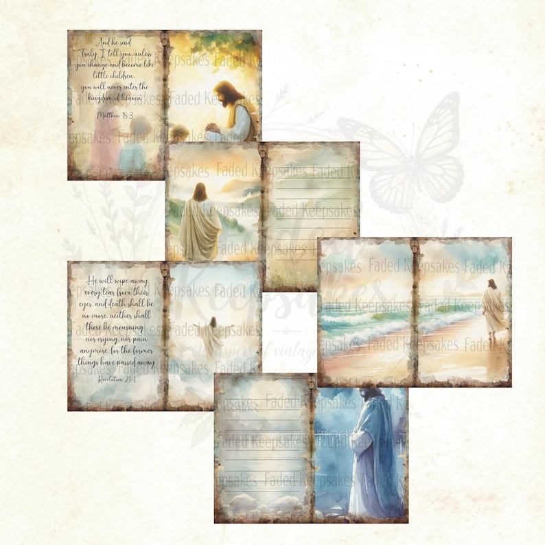 Jesus Junk Journal Theme | Watercolour Christian Printable Pages ...