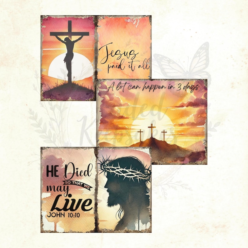 Jesus Junk Journal Theme | Christian Easter Printable - Etsy