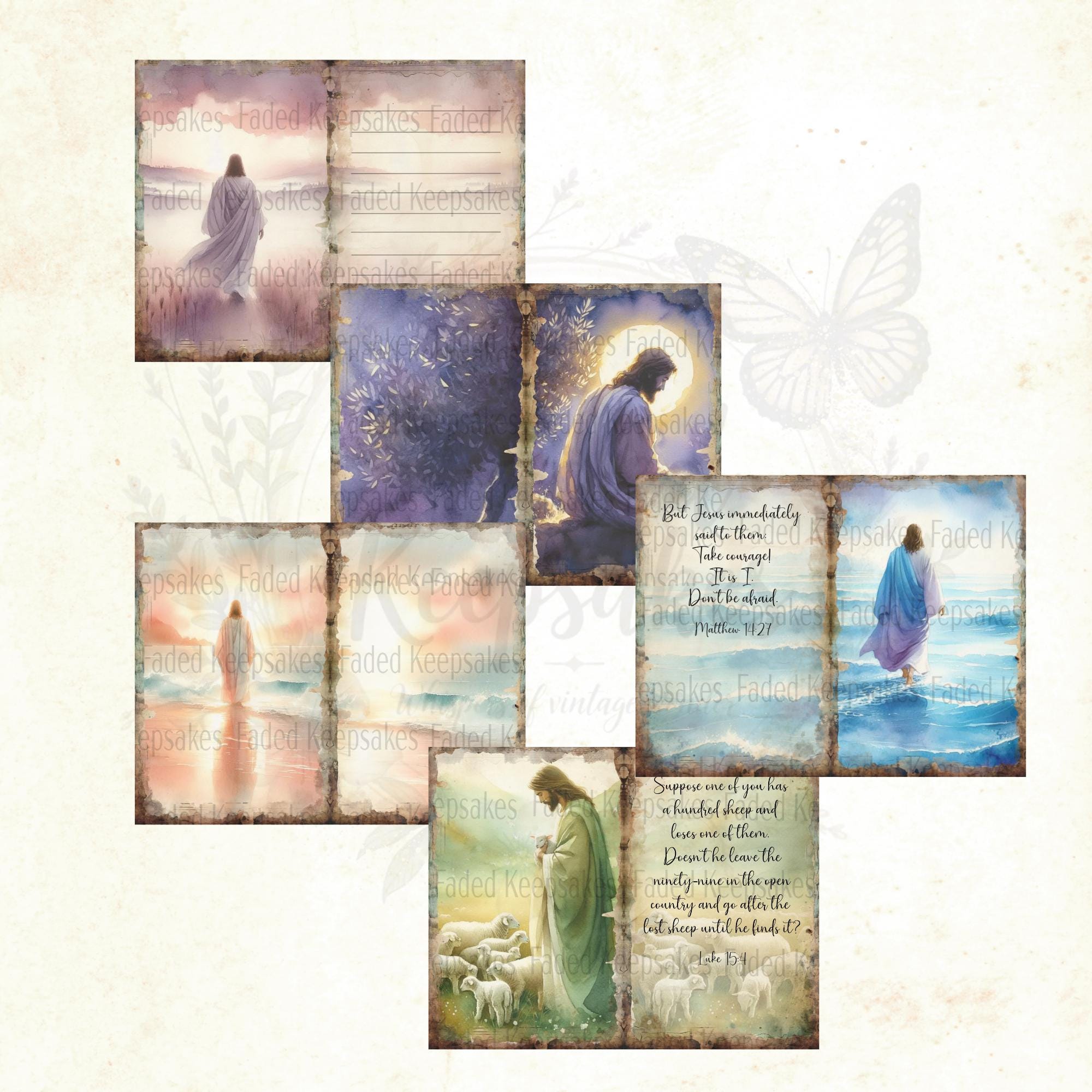 Jesus Junk Journal Theme | Watercolour Christian Printable Pages ...
