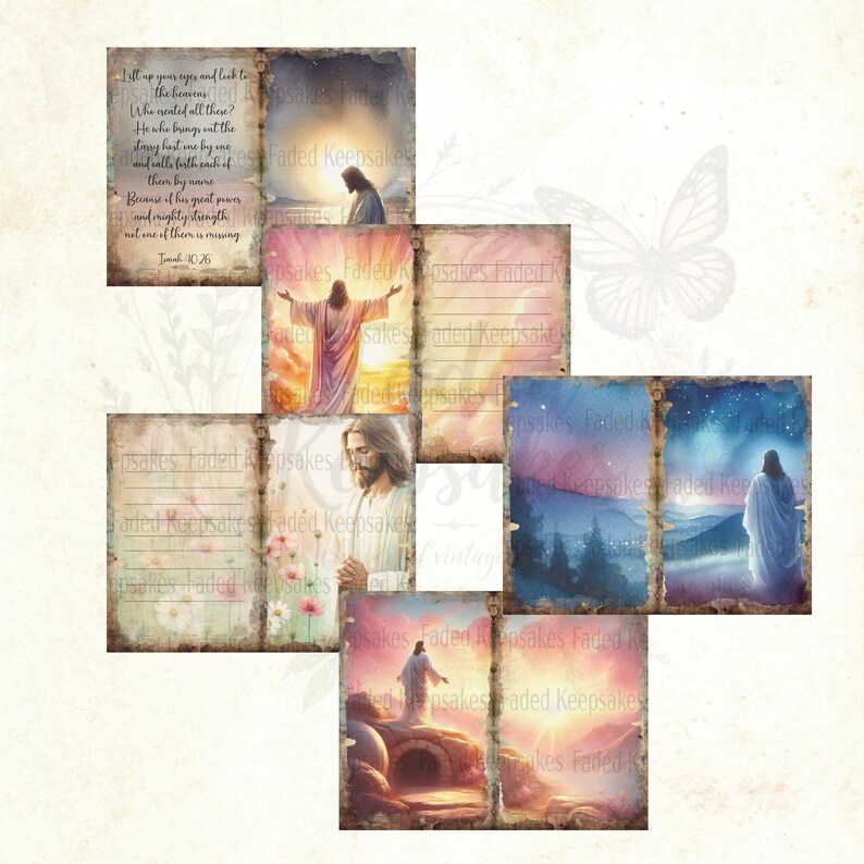 Jesus Junk Journal Theme | Watercolour Christian Printable Pages ...