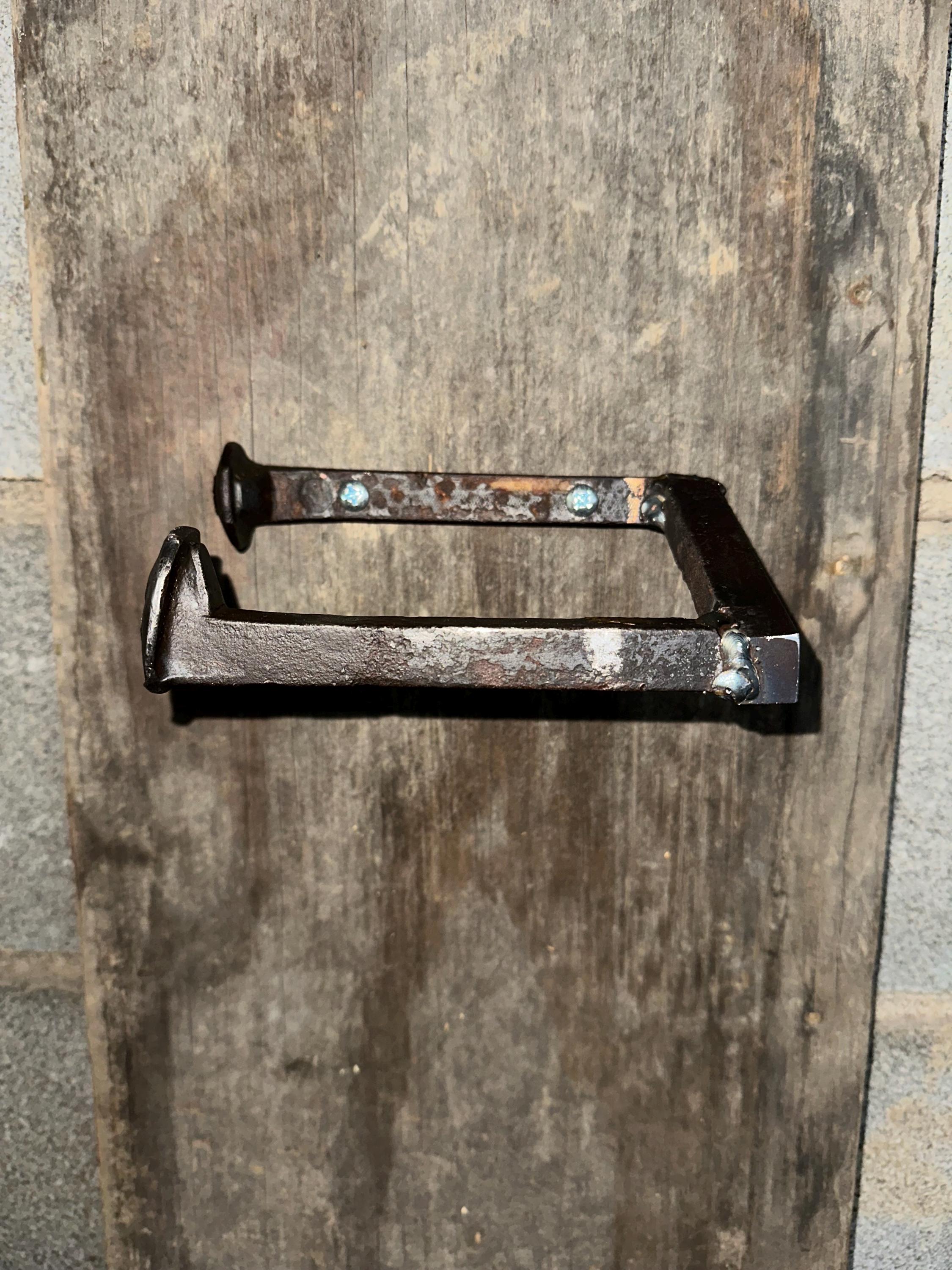 Reclaimed Railroad Spike Toilet Paper Holder - Etsy