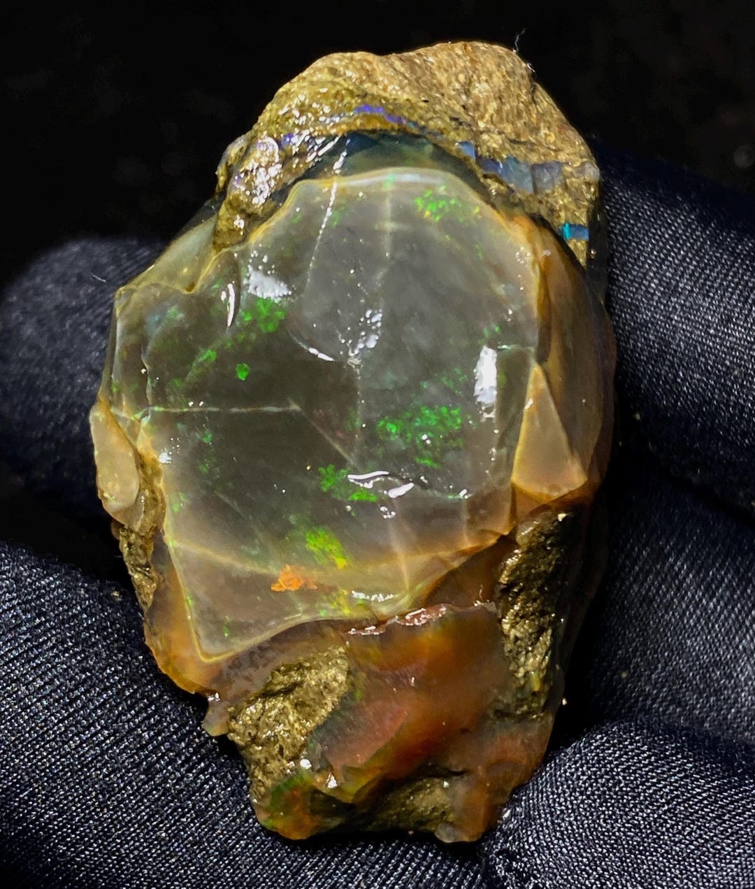 Non Hydrophane Ethiopian Welo Opal Loose Gemstone Oil Opal Rough Raw ...