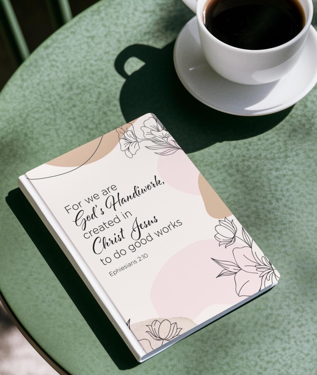 Christian Women Journal Bible Study Notebooks Floral Bible Verse Design ...