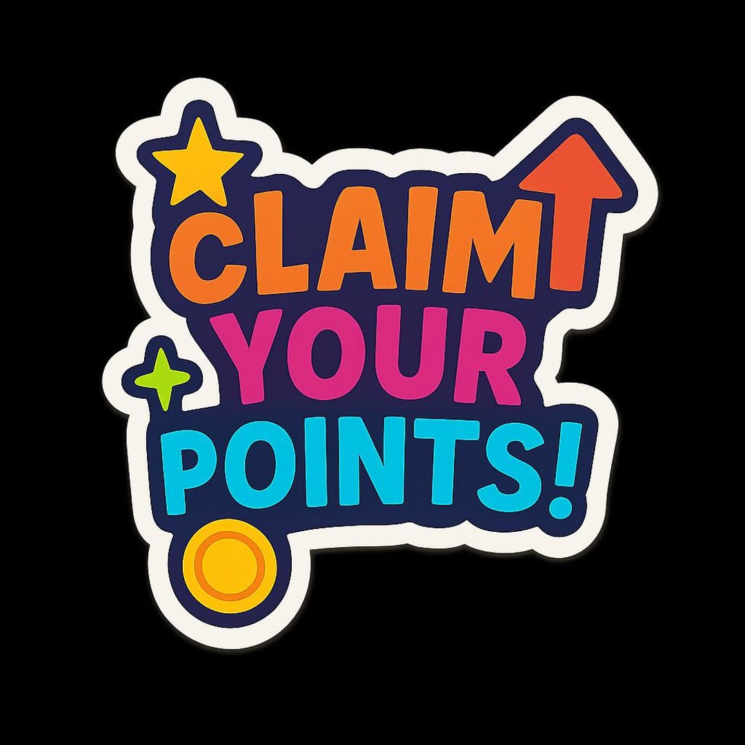 Tiktok Sticker- Claim Your Points! - Etsy