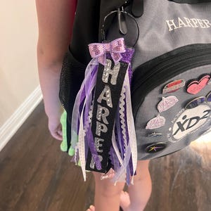 Personalized Custom Dance Bag Keychain - Tassel Charm - Dance Mom Gift ...