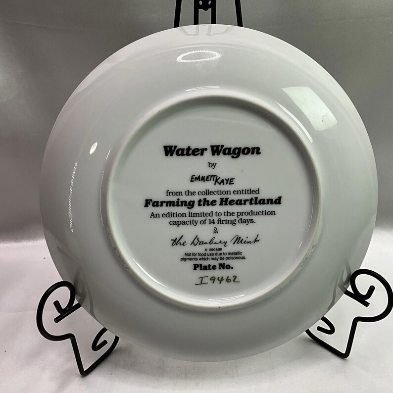 WATER WAGON Plate Farming the Heartland Emmett Kaye Danbury Mint I9462 ...