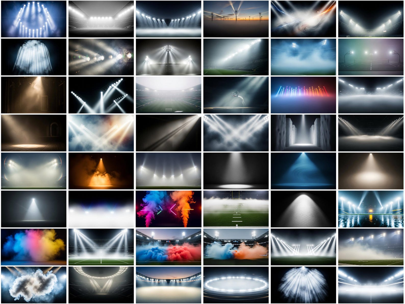 210+ Sports Backdrop Backgrounds Bundle | Stadium Lights Fog Spotlight ...
