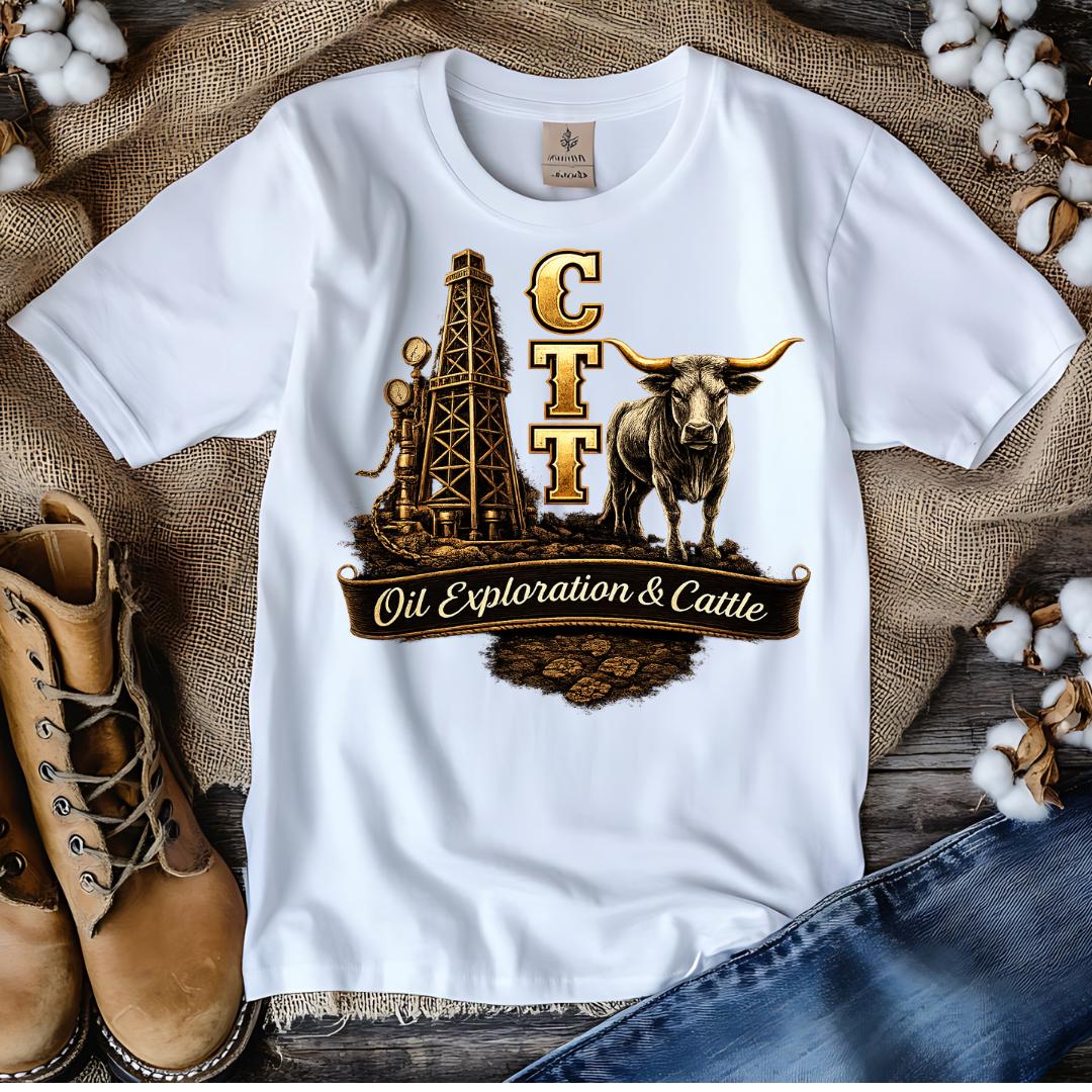 Oilfield Ranch PNG | Western Cattle, Landman Tee Design (300 DPI ...