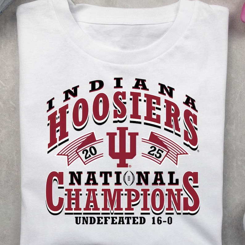 Indiana Hoosiers National Champs 2025 Football CFP PNG - Etsy
