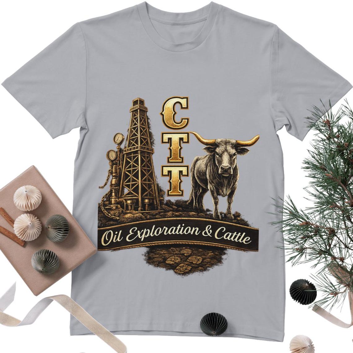 Oilfield Ranch PNG | Western Cattle, Landman Tee Design (300 DPI ...