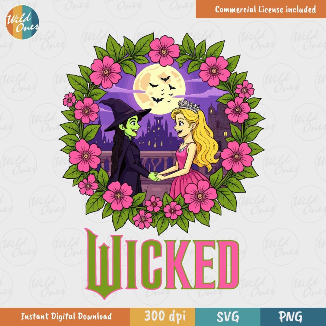 Wicked 2 Shirt Design PNG SVG PDF - Etsy