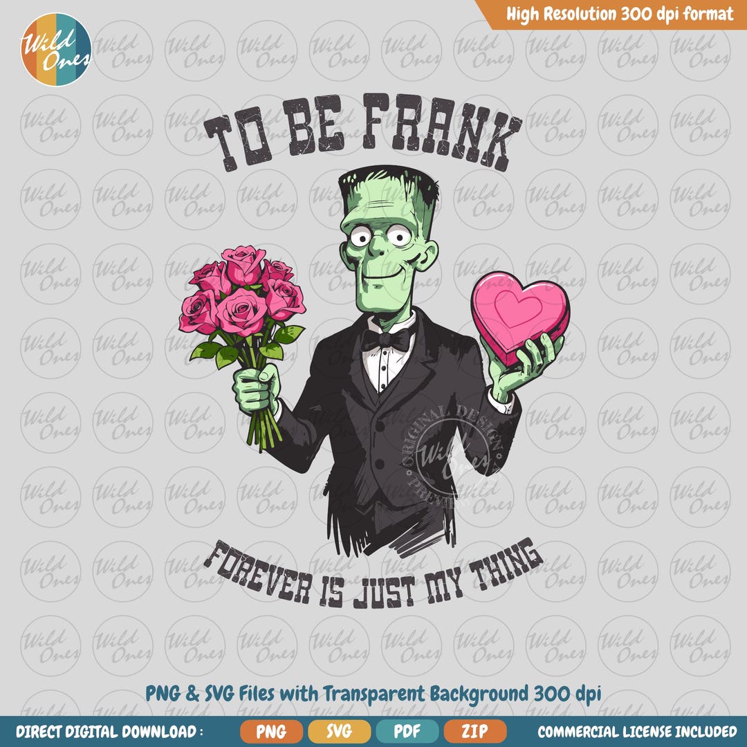 Funny Frankenstein Valentine PNG SVG | Boys T-shirt Design (digital ...