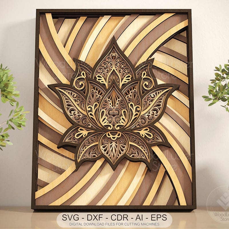 Lotus Mandala - Etsy