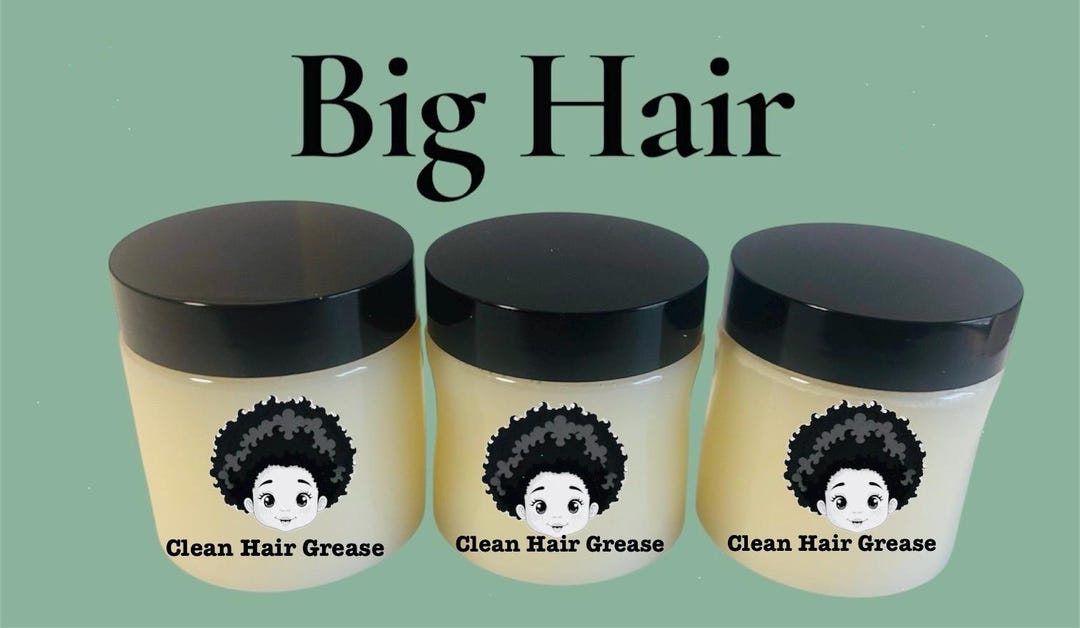 Clean Hair Grease! No Chemicals Just Nature. All Hair Types, Baby Safe ...