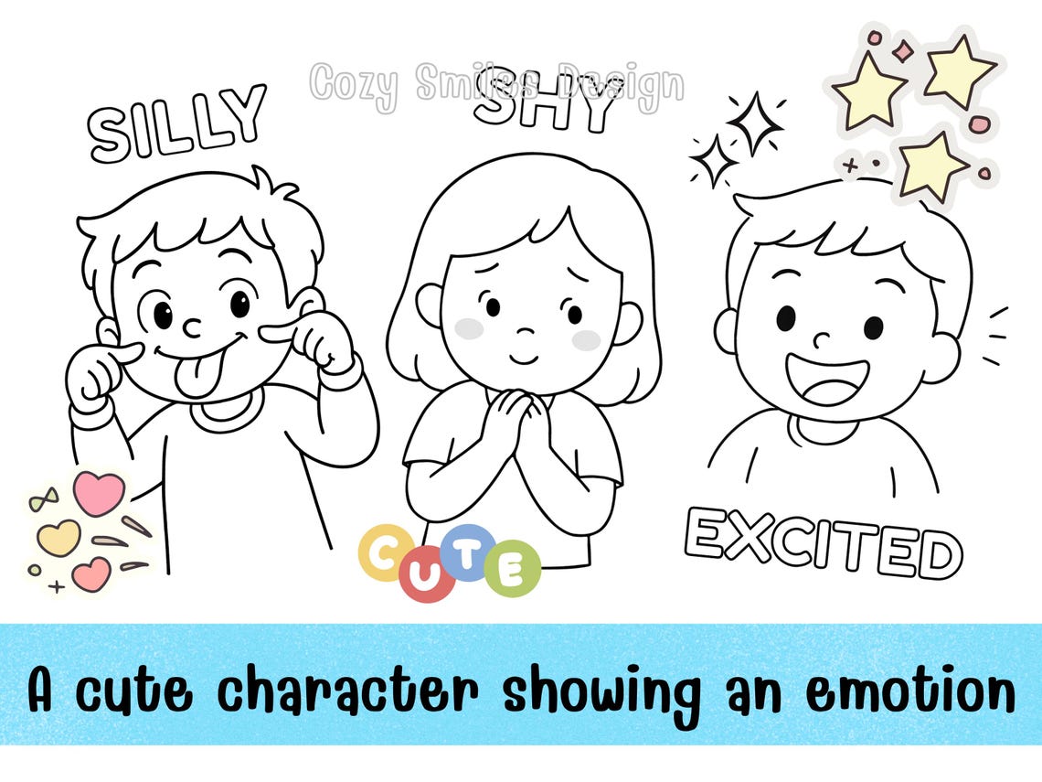 My Feelings Coloring Book for Kids | Printable Emotions Worksheet for ...