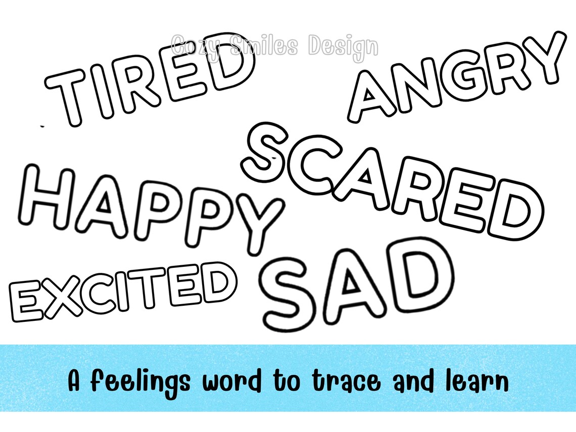 My Feelings Coloring Book for Kids | Printable Emotions Worksheet for ...