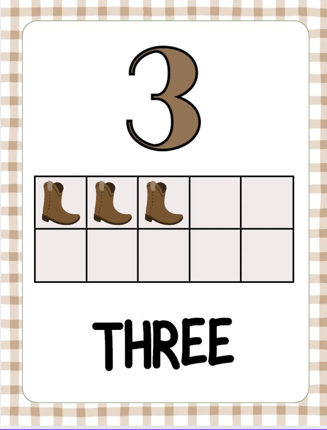 Classroom Numbers Posters Western Theme - Etsy