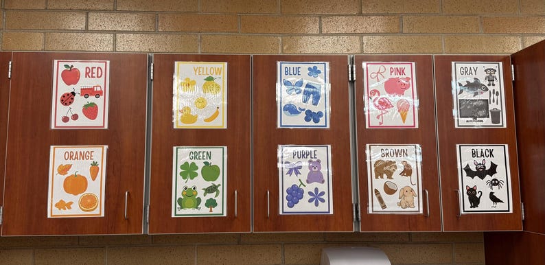 Classroom Colors Posters - Etsy