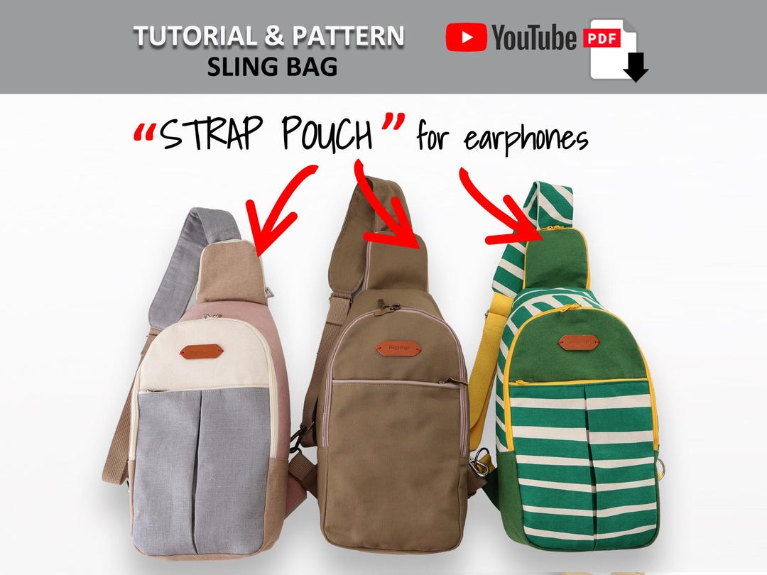 Create Your Own Sling Bag! PDF PATTERN & TUTORIAL With Youtube Video ...
