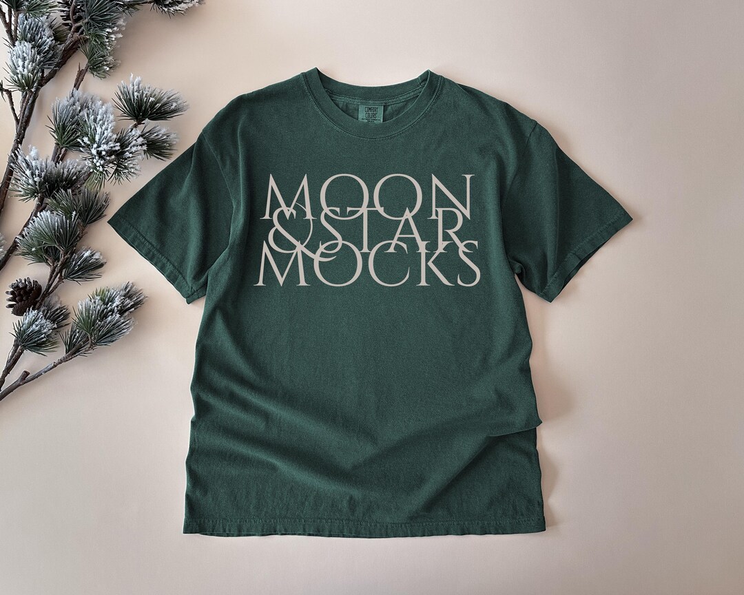 Blue Spruce Comfort Colors 1717 Mockup for Winter | Digital Download - Etsy
