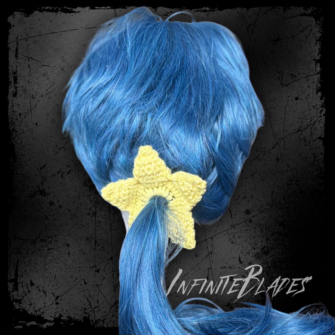 Little Yellow Star Crochet Celestial Bun Booper - Etsy