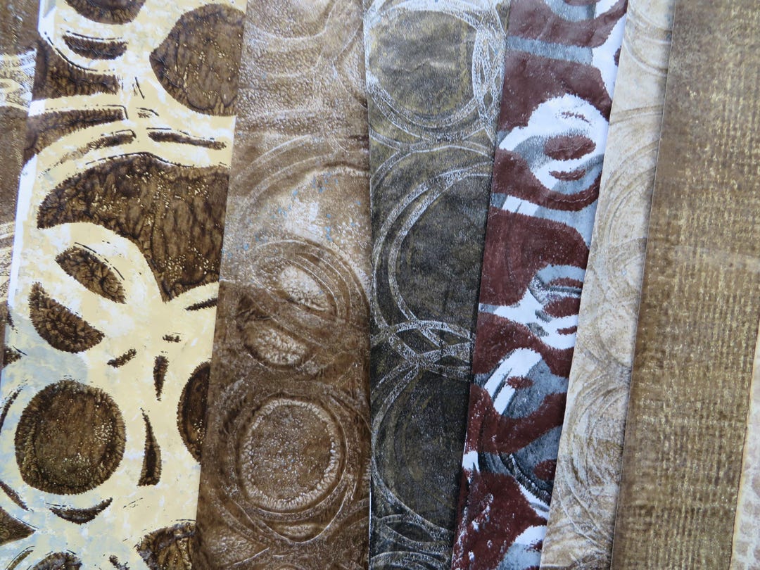 Pack O2 BROWN Collage Paper Packs, 25 Original Art Paper, A4, Vintage ...