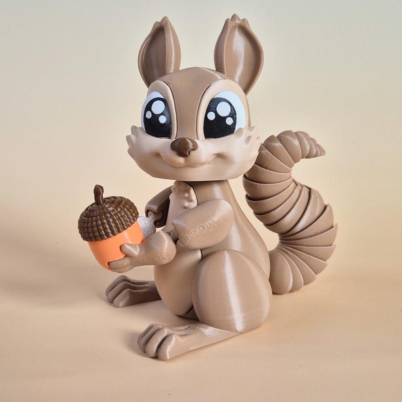 SQUIRREL - Stl and 3MF Gidital File for 3D Printing, Flexible ...