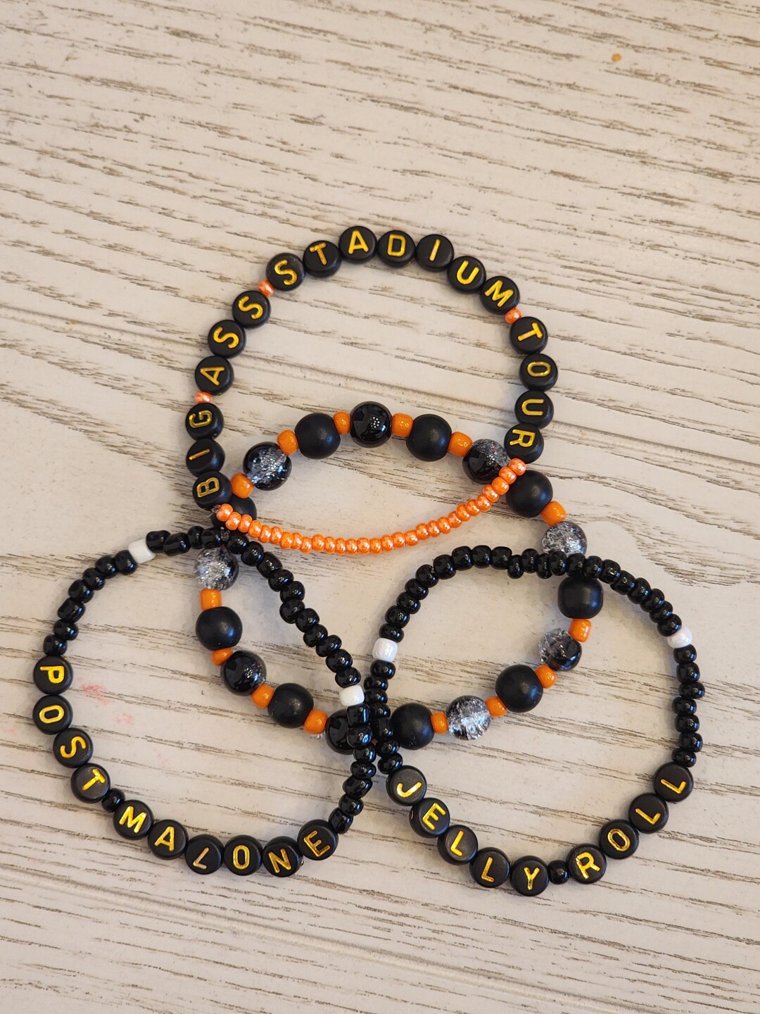 Big Ass Stadium Tour 4-piece Bracelet Set | Post Malone X Jelly Roll ...