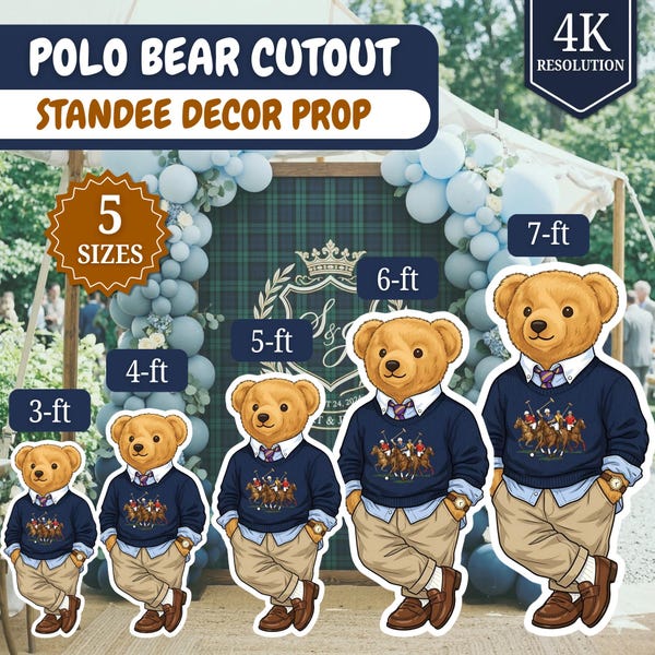 Polo Bear Birthday Favors - Etsy