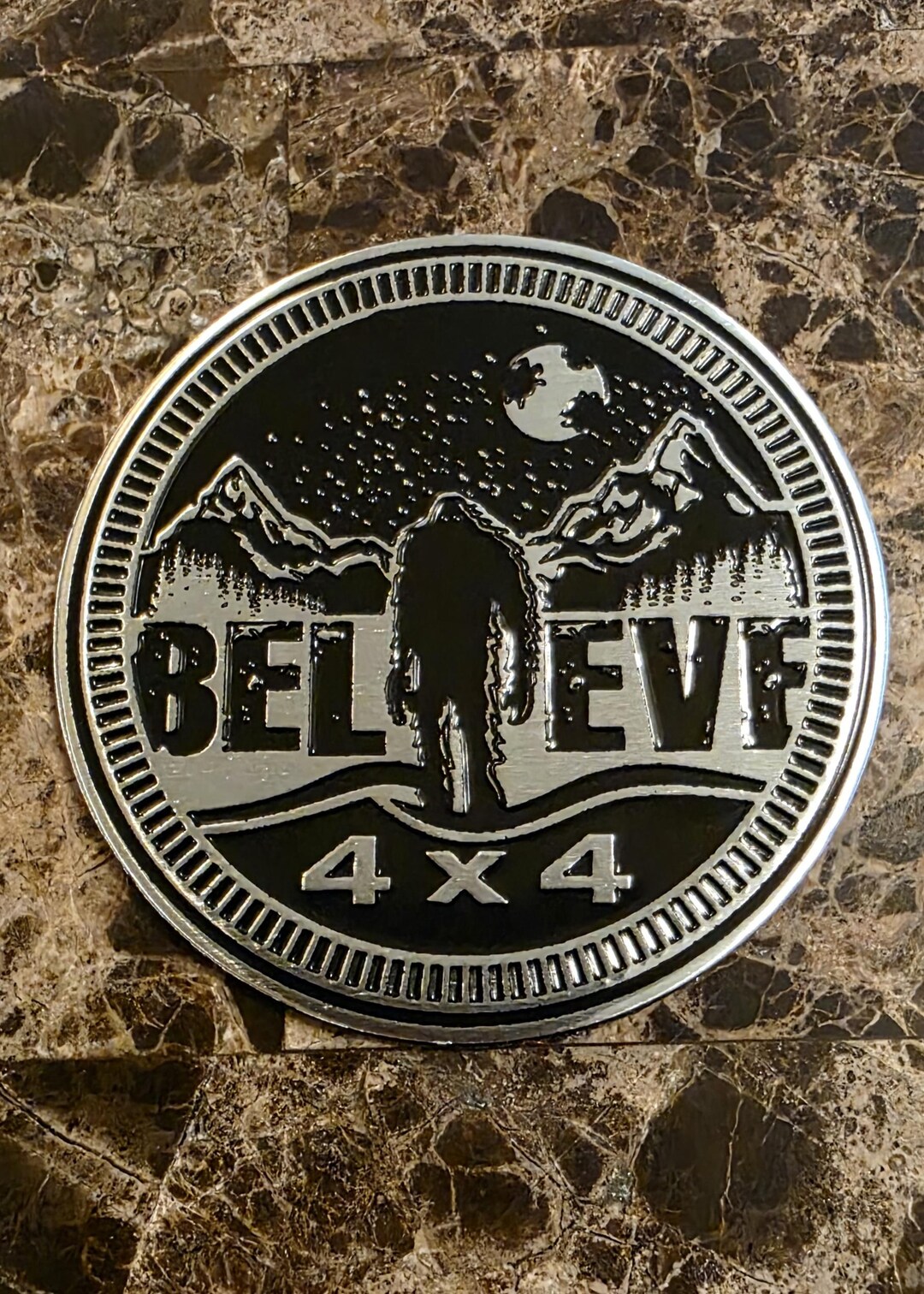 BELIEVE Bigfoot 4x4 Badge - Etsy