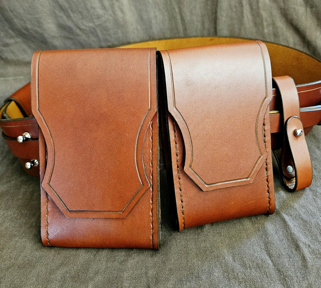 Jedi Pouch -high Quality Leather in Brown or Black - Made to Order in 2 ...