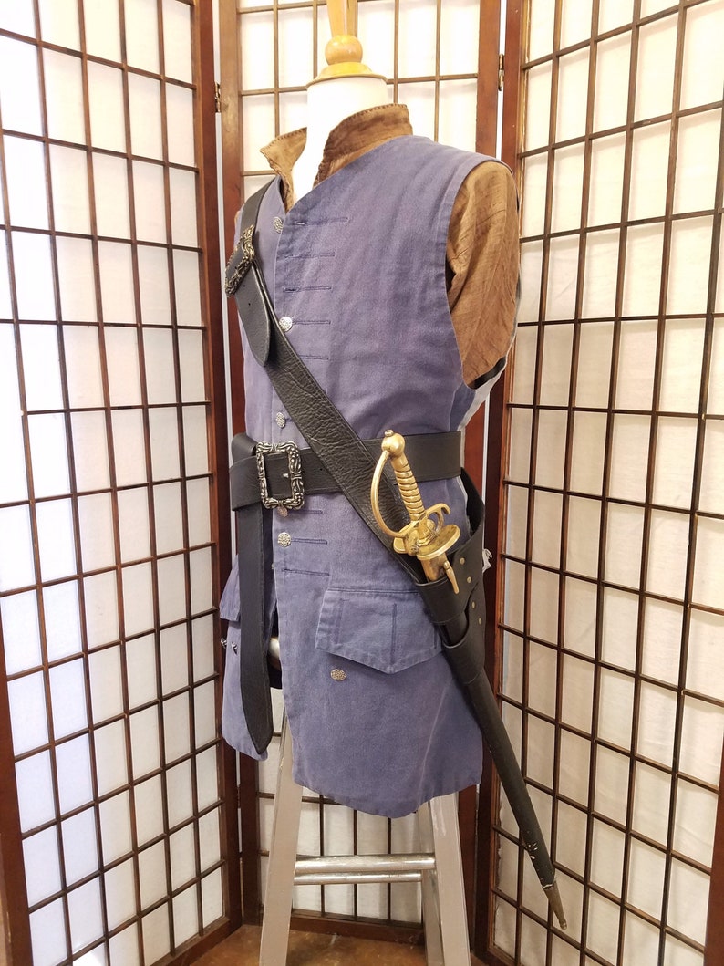 Swashbuckler Baldric (over-the-shoulder Sword-belt) - Pirate, Steampunk ...