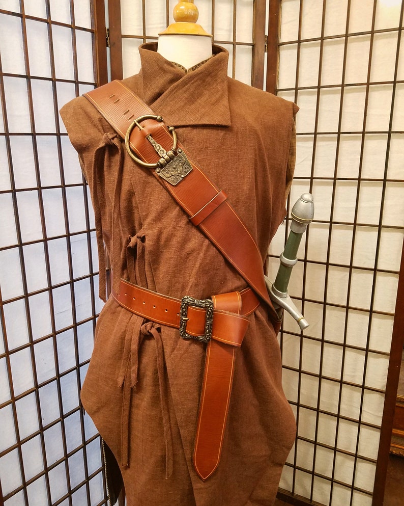 Adventurer Baldric (over-the-shoulder Sword-belt) - LARP, Pirate ...