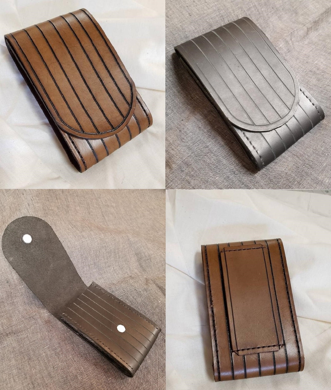 Jedi Pouch - High Quality Leather in Brown or Black - Made to Order in ...