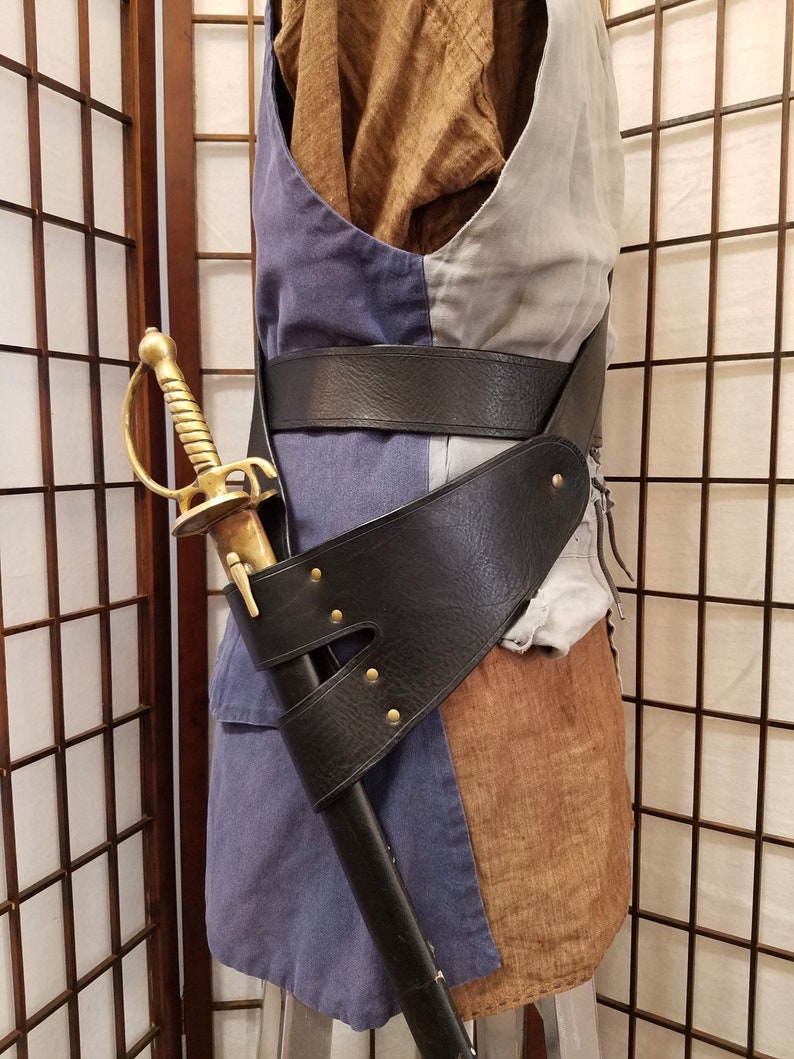 Swashbuckler Baldric (over-the-shoulder Sword-belt) - Pirate, Steampunk ...