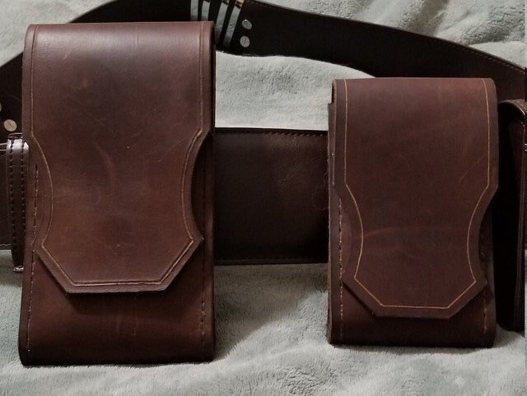 Jedi Pouch high Quality Leather in Brown or Black Made to - Etsy