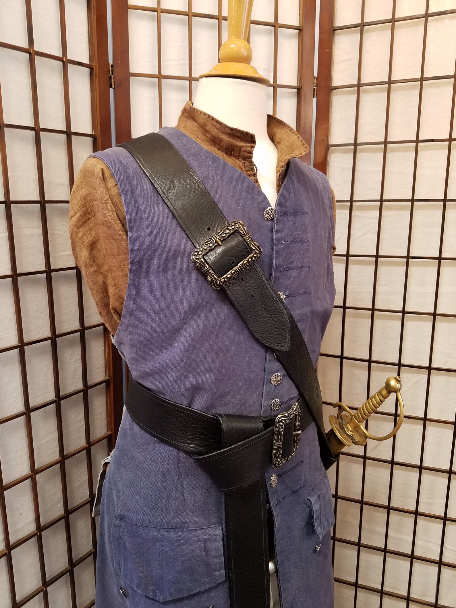 Swashbuckler Baldric over-the-shoulder Sword-belt Pirate - Etsy