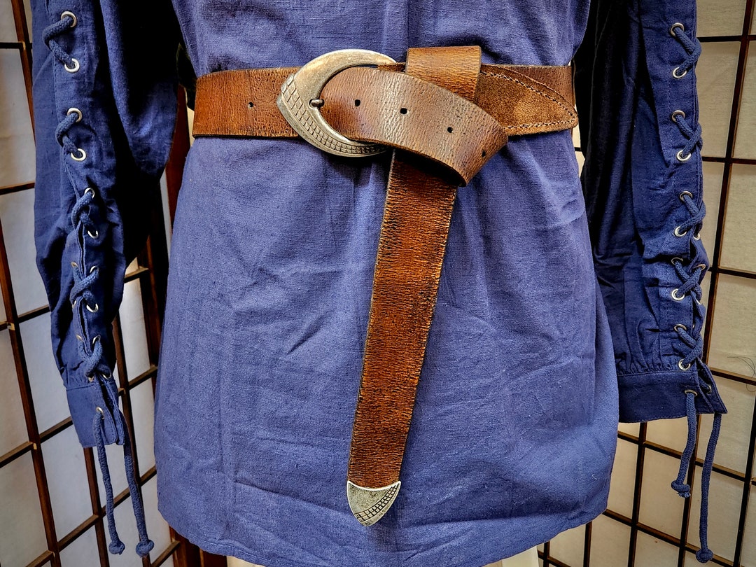 Halfling Belt - Brown, Distressed - High Quality Leather - Etsy