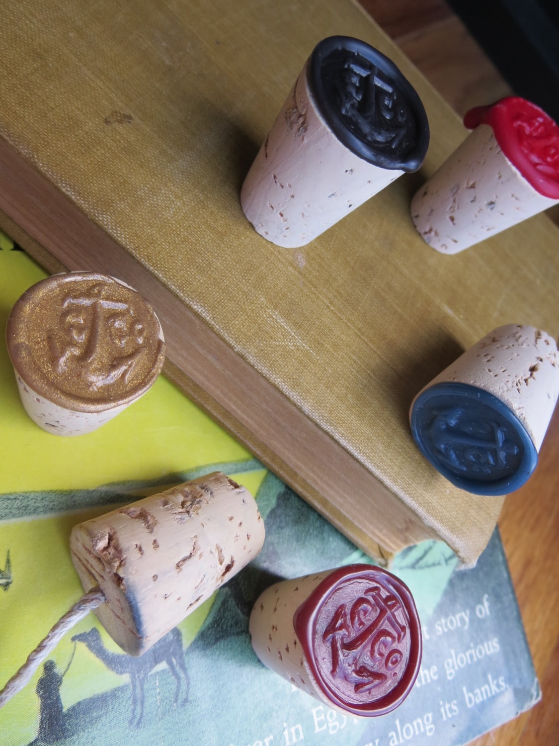 Set of 2 Replacement Corks with Wax Seal Top or Fuse High | Etsy