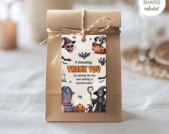 EDITABLE Halloween Favor Tags Boo Halloween Tags Halloween Trick or ...