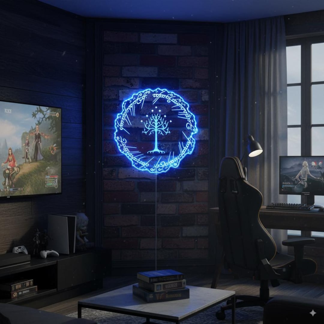 Lord of the Rings Gondor Game Room Wall Night Light Decor, Night Light ...