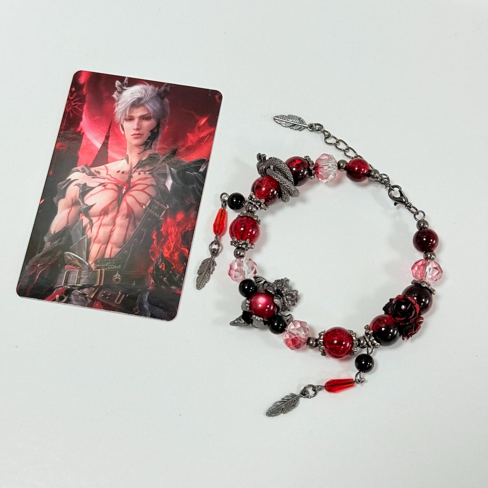 Love and Deepspace Sylus Abyssal Blossom Inspired Phone Charms, Sylus ...