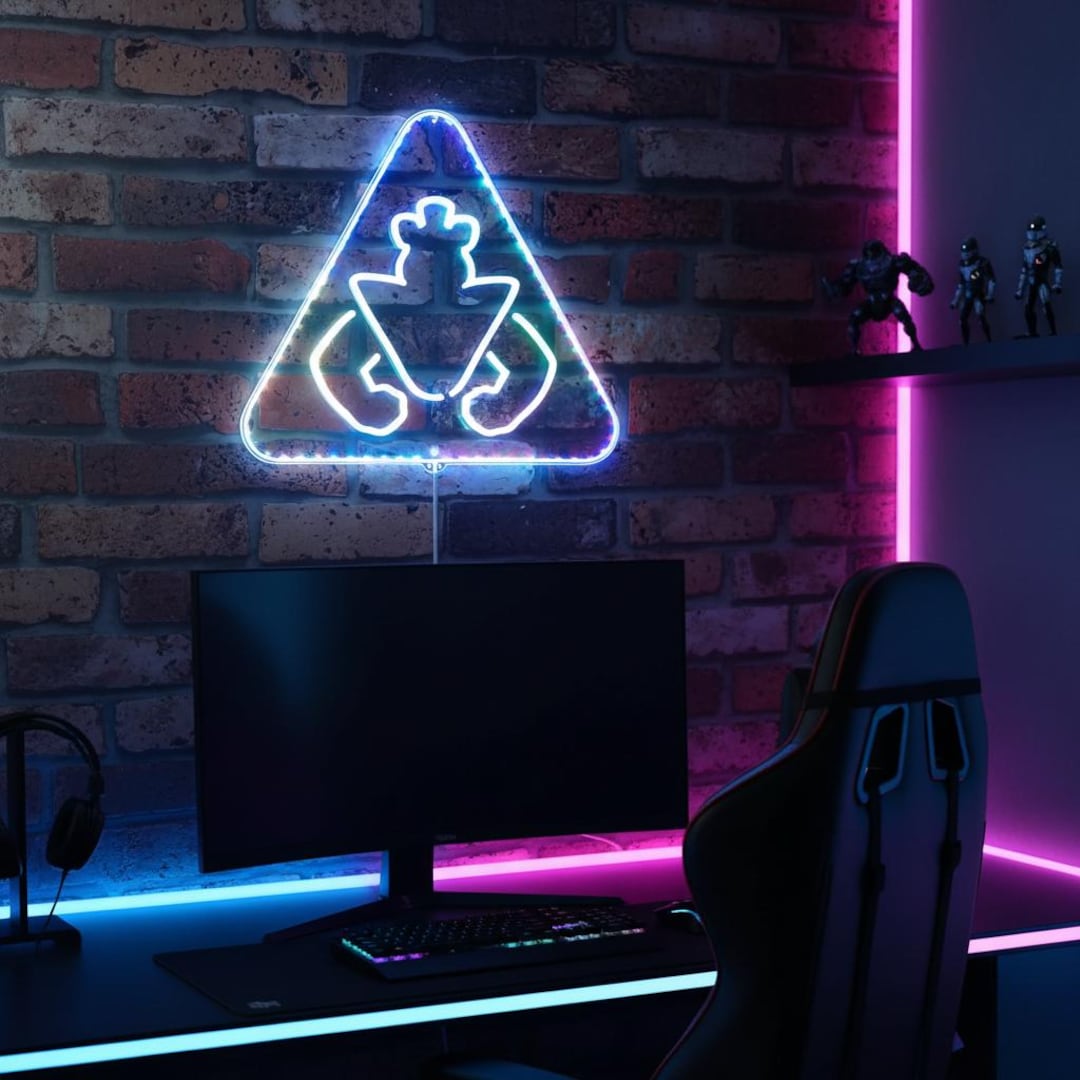 Five Nights at Freddy's Security Breach LED Sign Wall Light Decor, Five ...