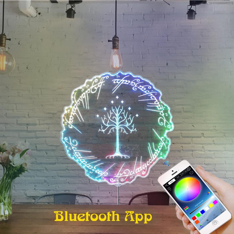 Lord of the Rings Gondor Game Room Wall Night Light Decor, Night Light ...