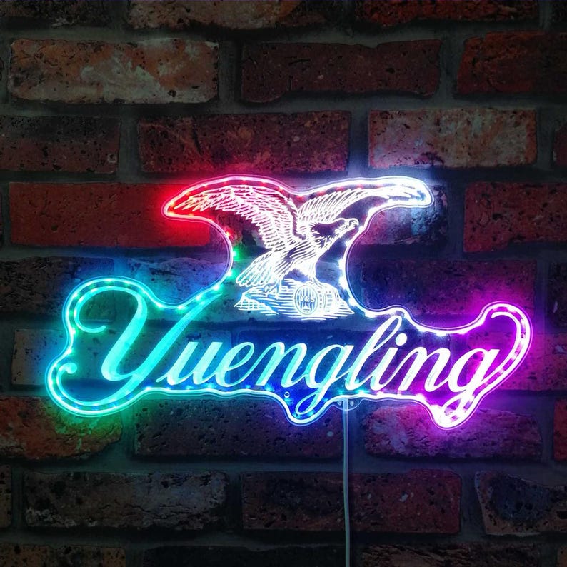 Yuengling Eagle LED Sign Wall Light Decor, Home Bar Neon Like Light ...