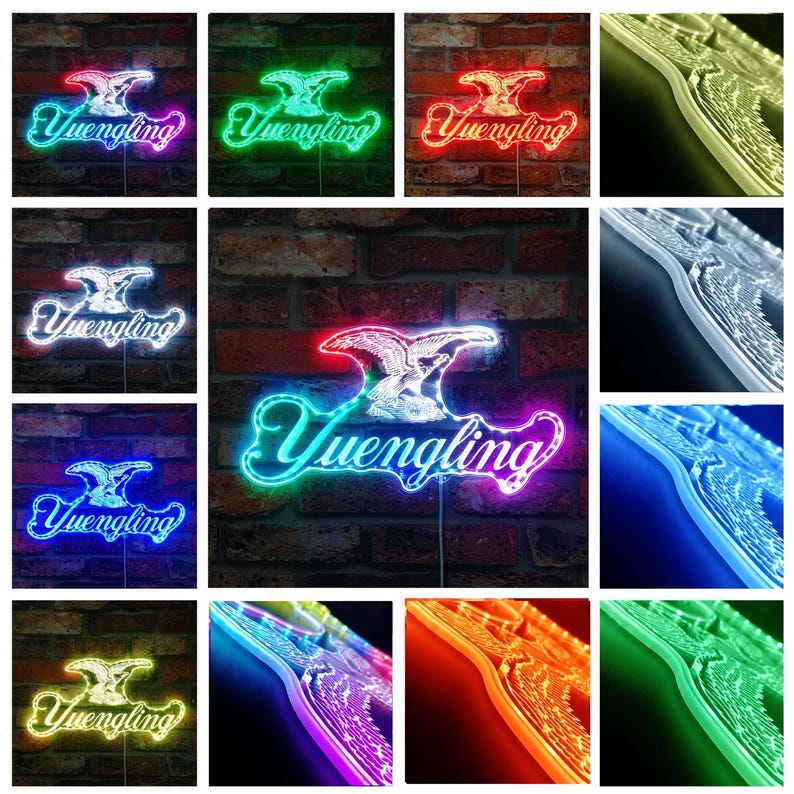 Yuengling Eagle LED Sign Wall Light Decor, Home Bar Neon Like Light ...