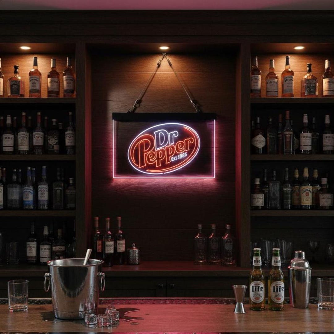 Dr Pepper Est 1885 LED Sign Wall Light Decor,home Bar Neon Like Light ...
