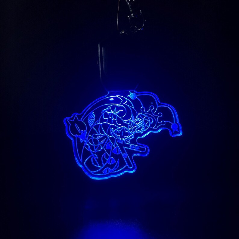 Shadow Milk Cookie Run Kingdom LED Lighting Keychain – Acrylic LED ...